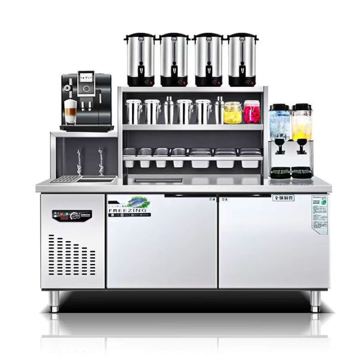 Refrigerator/Chiller Bar Counter with Chiller 1.8m/1.5m/single sink ...