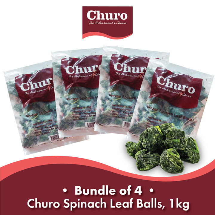 Churo | Spinach 1kg | Frozen (Bundle of 4) | Lazada Singapore