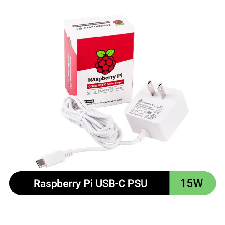 Raspberry Pi Power Adapter 5.1V 15 W AC/DC USB-C Power Supply | Lazada PH
