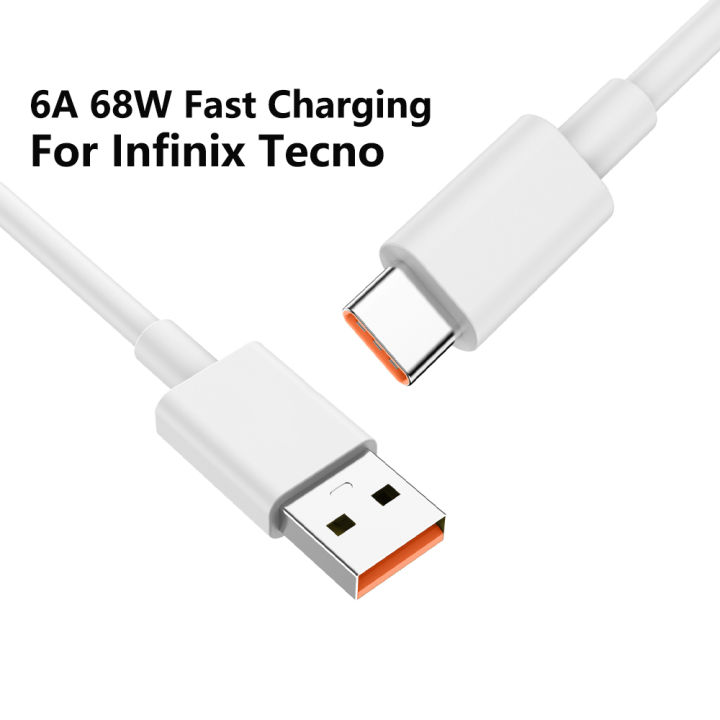 6A 68W Fast Charging Cable USB Type C Charger Data Cord Wire for ...