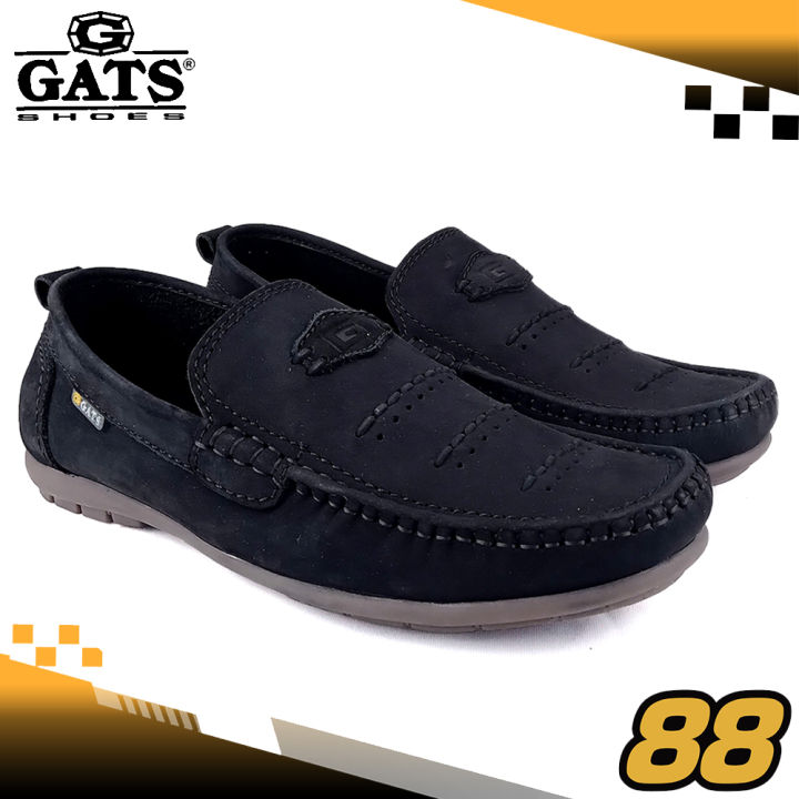 Sepatu Gats Casual Pria HK-0005- Hitam | Lazada Indonesia