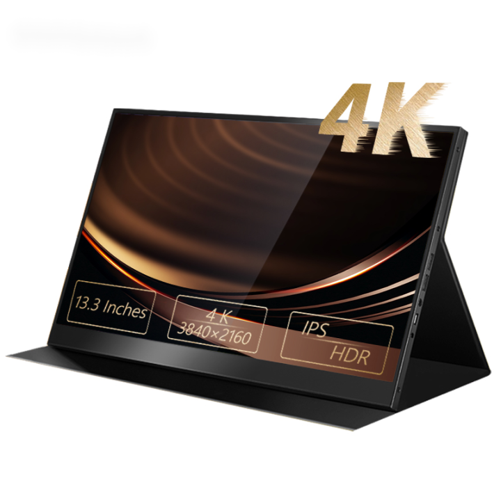 13.3Inch 4K UHD Portable Monitor USB-C Type-C HDMI-Compatible Computer ...