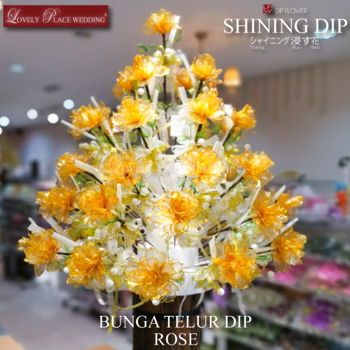 BUNGA TELUR DIP ROSE SPECIAL for VIP / PELAMIN - 5 stick / batang each ...
