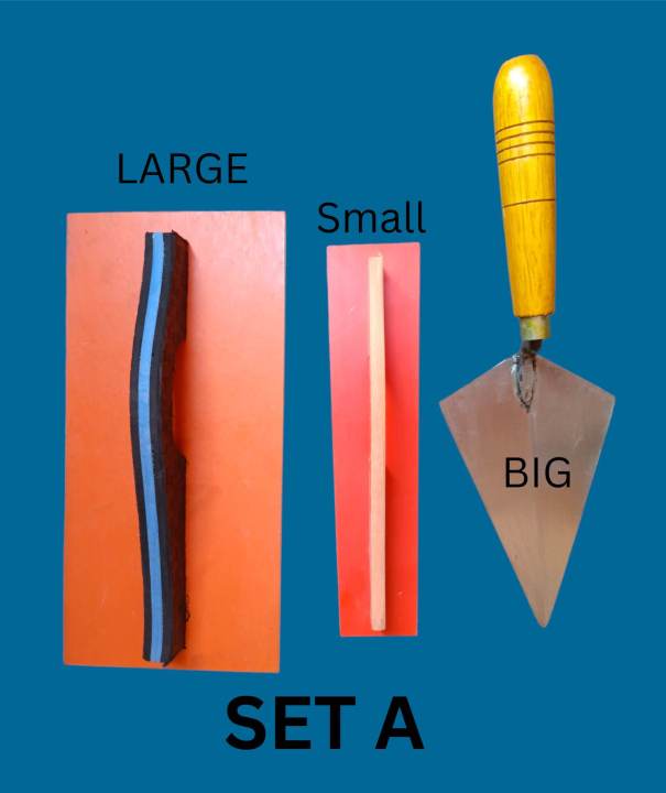 Plastering Trowels Rodela Big Small and Kutsara Big Set | Lazada PH