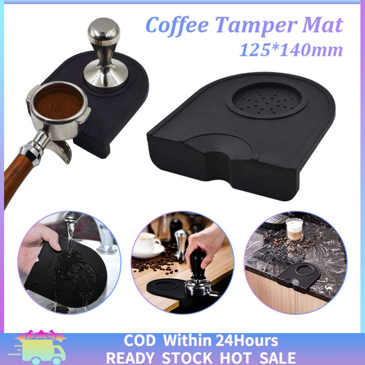 [Fast Delivery] Espresso Tamper Mat Black Food Safe Silicone Coffee ...