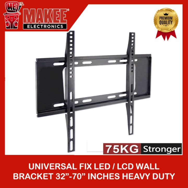 Universal LED/LCD Flat Panel Wall Mount Bracket 32-70 Fixed Heavy Duty ...