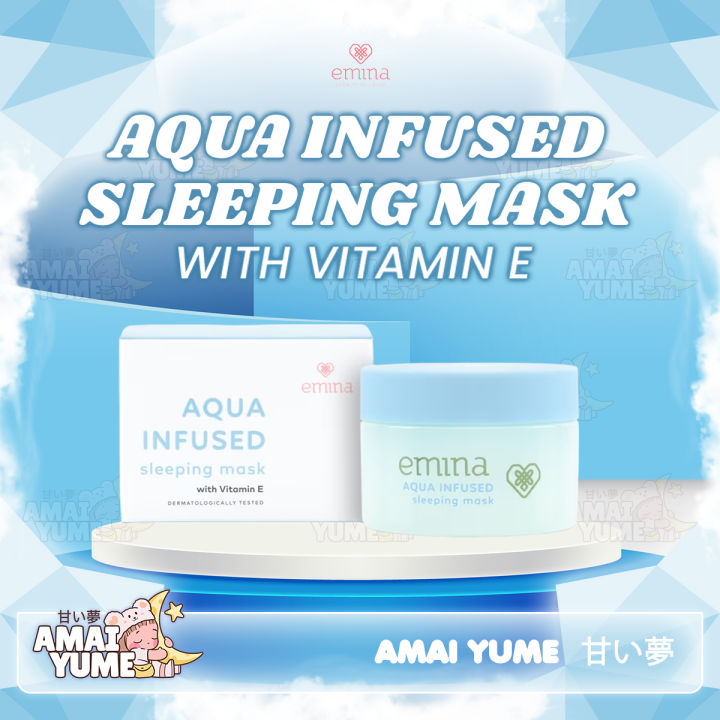 EMINA Aqua Infused Sleeping Mask with Vit E 30g | masker wajah emina ...