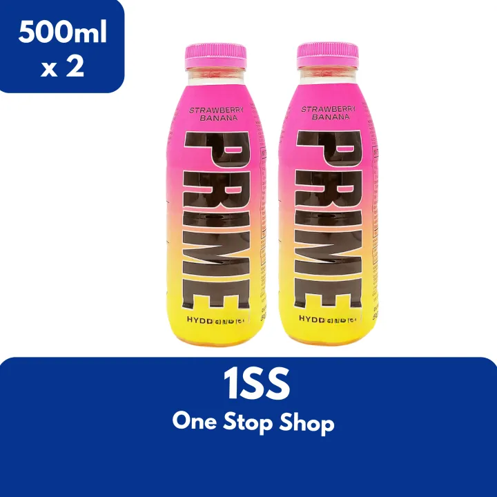 Prime Strawberry Banana Hydration Drink, 500ml | Lazada PH