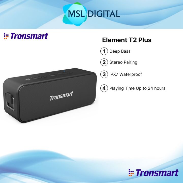 Tronsmart T2 Plus Upgraded Portable Bluetooth Speaker | Lazada