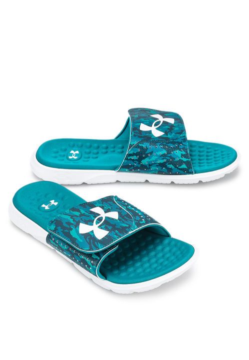 Under Armour Men's Ignite 7 Graphic Stripe Slides for Men - Coastal ...