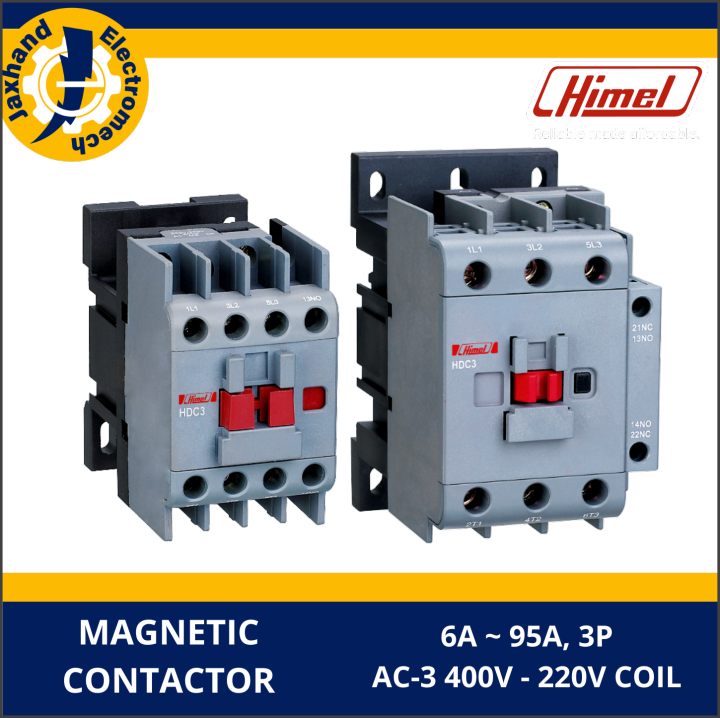 Himel Magnetic Contactor 6A / 9A / 12A / 18A / 25A / 32A / 38A / 40A / 50A / 65A / 80A / 95A 3P ...