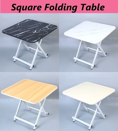 PP Square Folding Table Small Household Simple Dining Table Outdoor ...