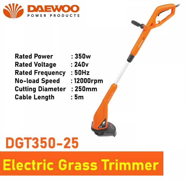 DAEWOO 350W Electric Grass Trimmer DGT350-25 | Grass Cutter | Mini ...