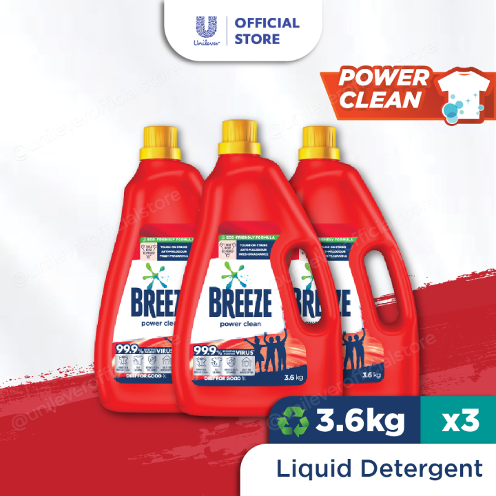 [Bundle of 3] Breeze Liquid Detergent 3.6kg | Lazada Singapore