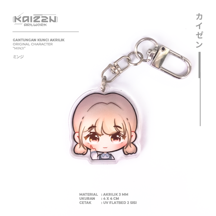 Kaizen Artwork Gantungan Kunci | Keychain Akrilik Anime Character Minji ...