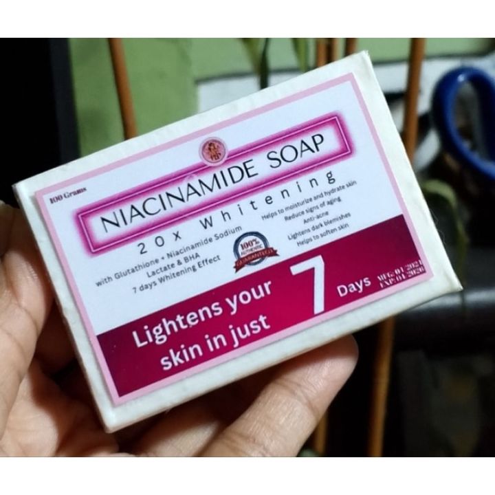 101 ORIGINAL NIACINAMIDE WITH GLUTATHIONE ANTI AGING 20x WHITENING SOAP ...