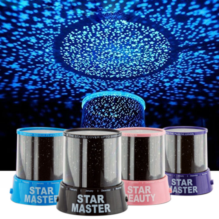 LED Moon Star Night Light Romantic Sky Starry Projector Light for Home ...