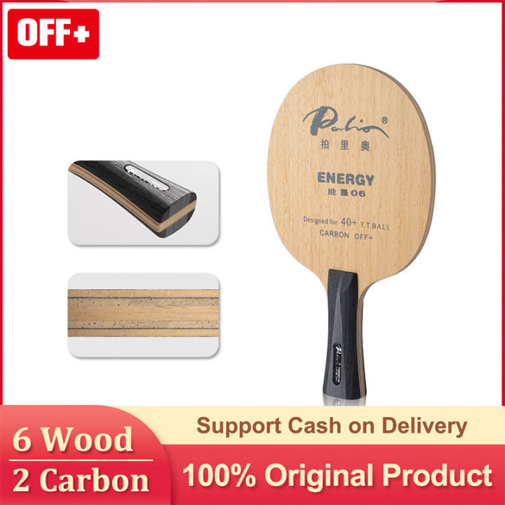 Palio Energy 06 Table Tennis Blade Carbon OFF+ (6 + 2Carbon, Fast ...