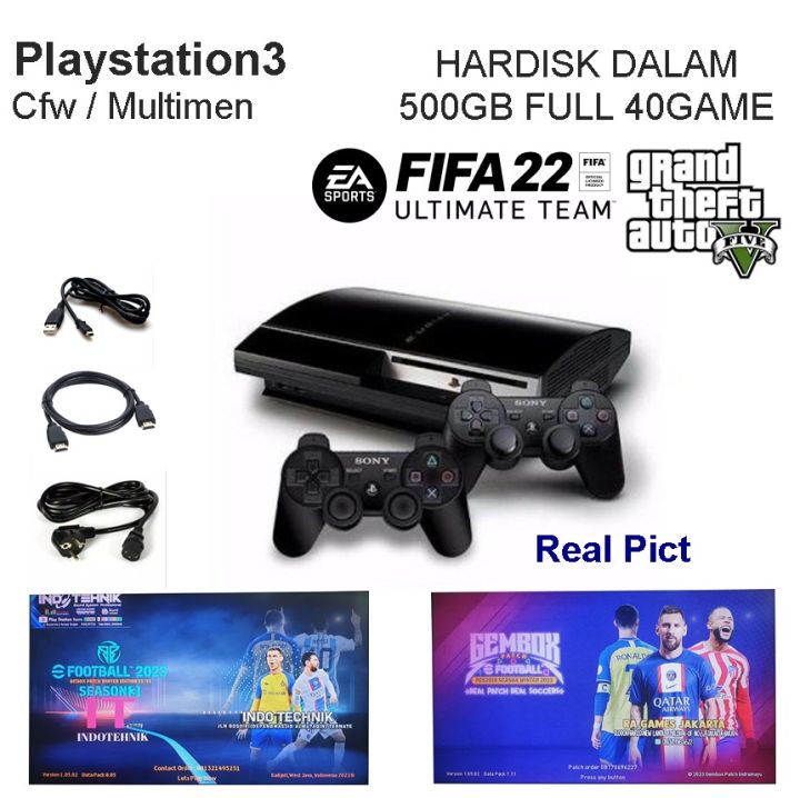 Ps3 Fat cfw terbaru 4.88 full game full paket ( 500gb 40game ) dua ...