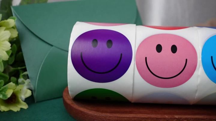 LZD 1500 Pieces Happy Smile Face Decal Small Happy Face Decal Mini ...