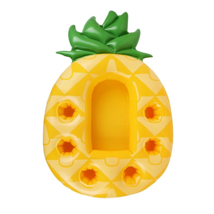 (CEHZ) Inflatable Pineapple Drink Float, Large Capacity Pool Cooler Drink Holder Floating ...