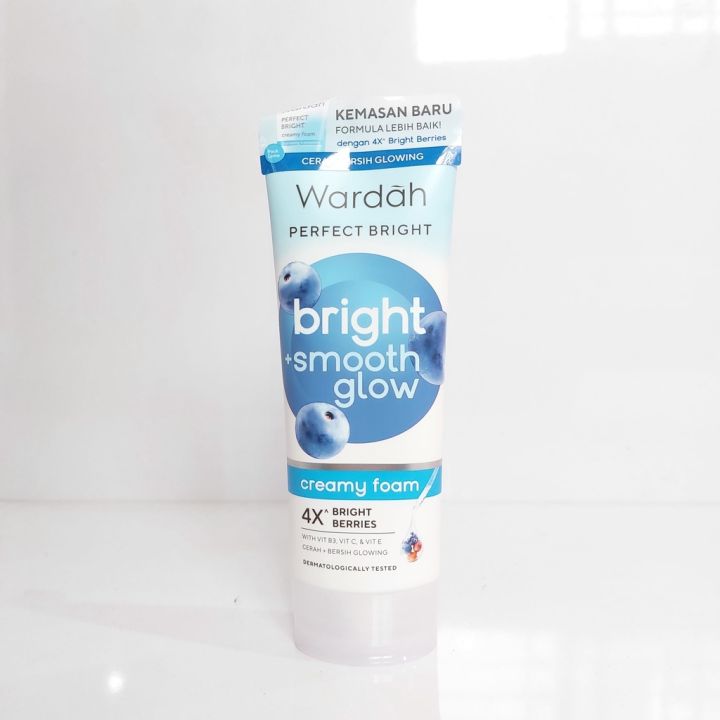 Wardah Perfect Bright Creamy Foam Smooth Glow 100ml | Sabun Wajah ...