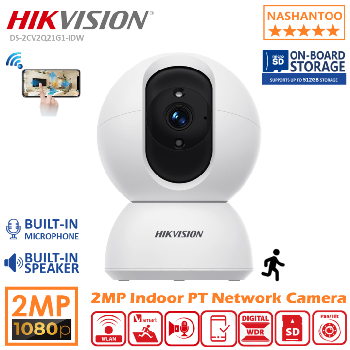 (New Q1) HIKVISION Wifi PT Two Way Audio Camera CCTV Pan/Tilt 360 ...