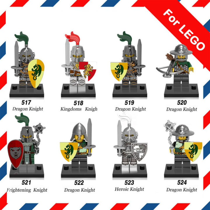 Medieval Knight Minifingers Armed Dragon Knight Kingdom Knight Building ...