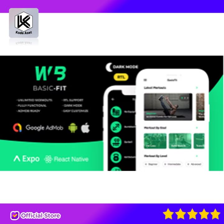 SOURCE CODE APLIKASI FITBASIC - COMPLETE REACT NATIVE FITNESS APP + MULTI-LANGUAGE + RTL SUPPORT ...