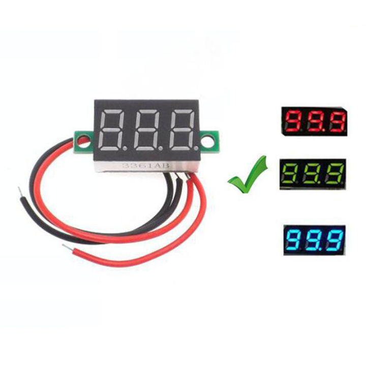 Dc 2 5 30v Two Wire Dc Voltmeter 0 36 Inch Led Voltmeter Lazada Ph