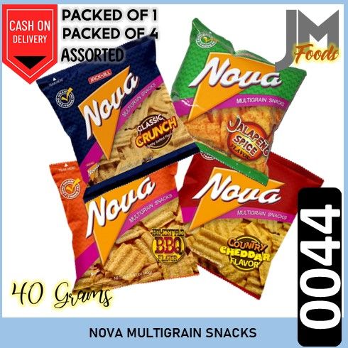 JM FG-0044 | JM Foods | Nova Multi Grain Snacks | 40g | Country Cheddar ...