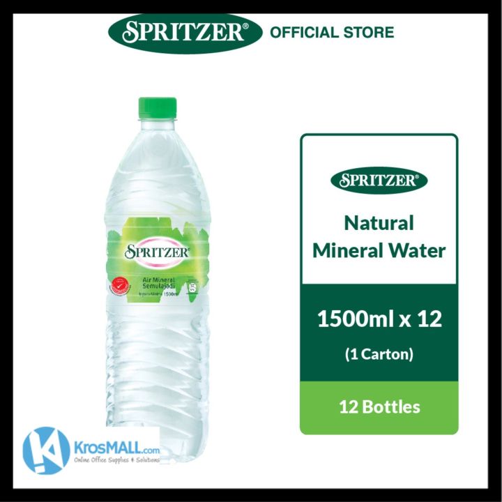 Spritzer Natural Mineral Water (1500ML X 12) | Lazada