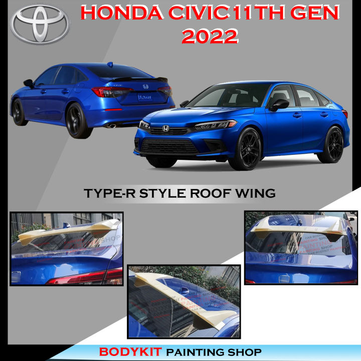 HONDA CIVIC 2022 11TH GEN TYPE-R STYLE ROOF WING REAR WINDOW TOP ...