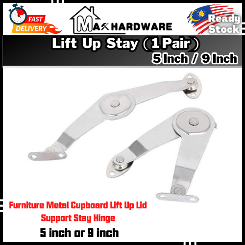 Furniture Metal Cupboard Lift Up Lid Support Stay Hinge (Metal Stay ...