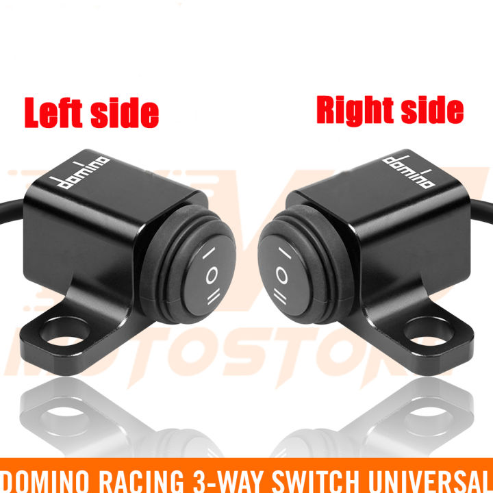 DOMINO 3-WAY SWITCH LEFT/RIGHT SIDE MIRROR MOUNT HEAVY DUTY UNIVERSAL ...