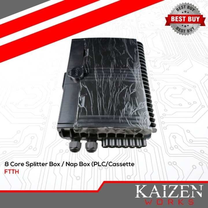 Black NAP Box 8 Port With or Without Splitter (PLC/Cassette/Pigtail) No ...