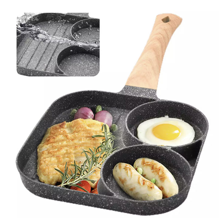 [SG LOCAL SELLER] 3in1 Multifunction Non-Stick Grill Square Pan ...