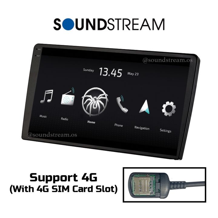 SOUNDSTREAM ANZUO ULTRA 2K QLED 360 Cam Supported, DSP, 4G SIM Android ...