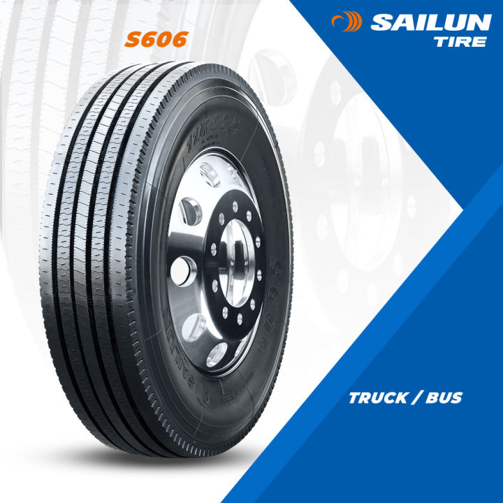 Sailun Tires r22.5 S606 11 R22.5 Radial 18PR RIB Tubeless Truck Bus Tires | Lazada PH