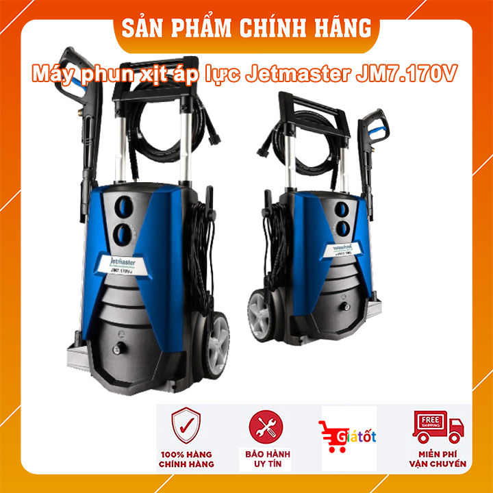 Máy phun xịt áp lực cao, máy vệ sinh nhà xưởng 170Bar Jetmaster JM7 ...