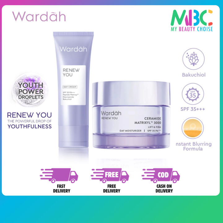 Wardah Renew You Ceramide Matrixyl 3000 Day Moisturizer | Lazada Indonesia