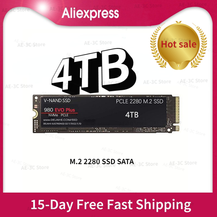 Mass Storage M.2 SSD NGFF 1TB 2TB 4TB Solid State Drive Disk High Speed ...