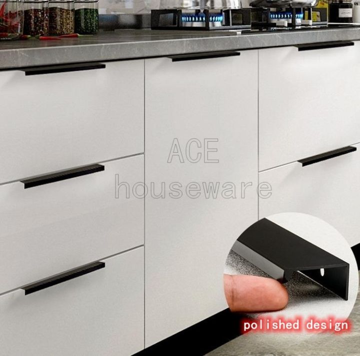 Stainless Steel Hidden Cabinet Handle Cupboard Kitchen Drawer Handle ...