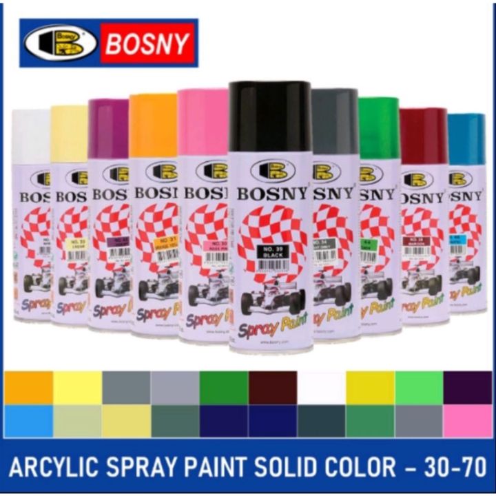 【Espesyal na Alok】 BOSNY SPRAY PAINT ORDINARY COLORS PINTURANG DE BUGA ...