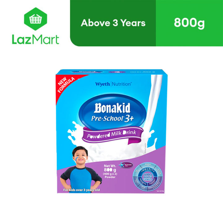 Wyeth® BONAKID PRE-SCHOOL® 3+ Stage 4 Powdered Milk Drink for Children ...