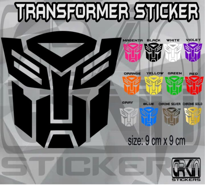 Transformer sticker logo decals | Lazada PH