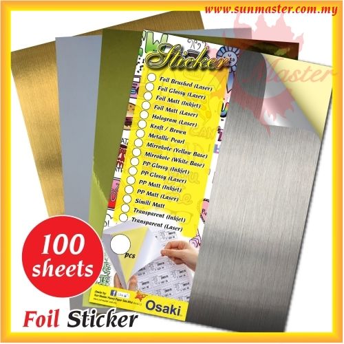 A3+ Foil Sticker 13x19 | Silver Sticker | Gold Sticker | Hologram ...