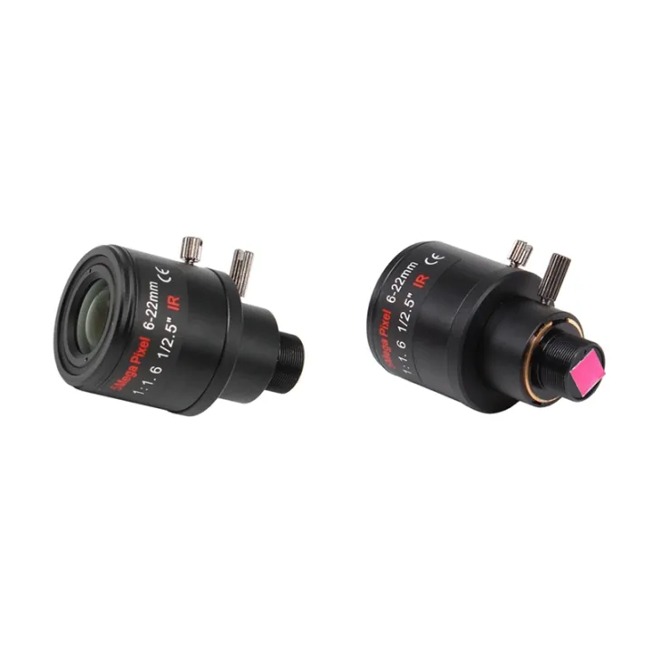 6-22mm 5MP Mount Varifocal Lens F1.6 Manual Zoom Lens High-Definition ...