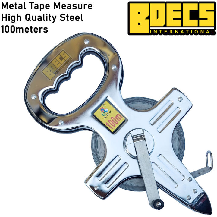 Tape Measure Metal 100m Heavy Duty Long Steel Measure Tape I Bdecs ...