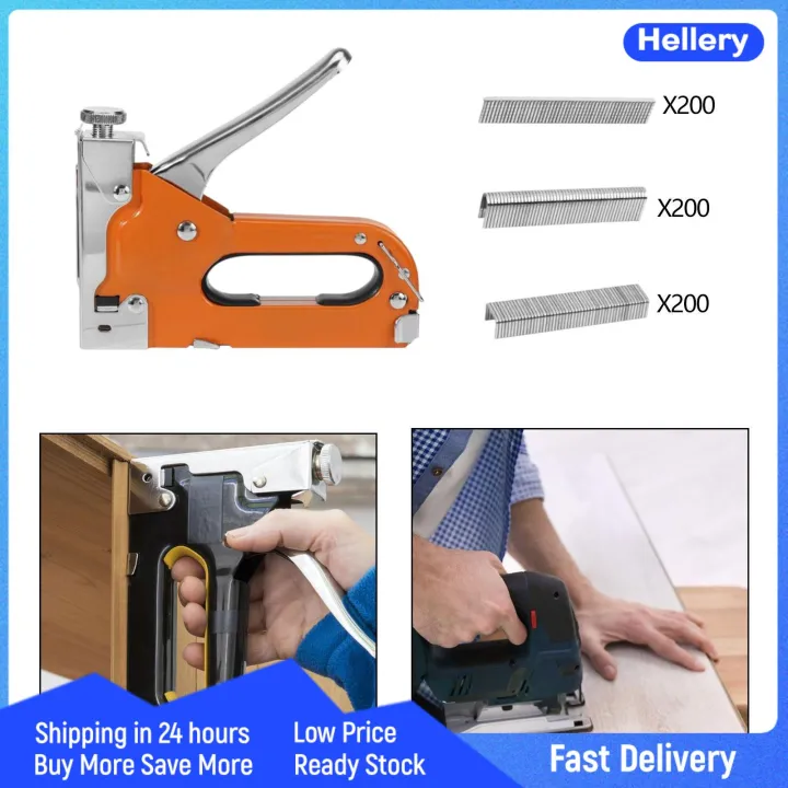 Hellery Staple Finish Staplers for Wood, Crafts, Carpentry Adjustment ...